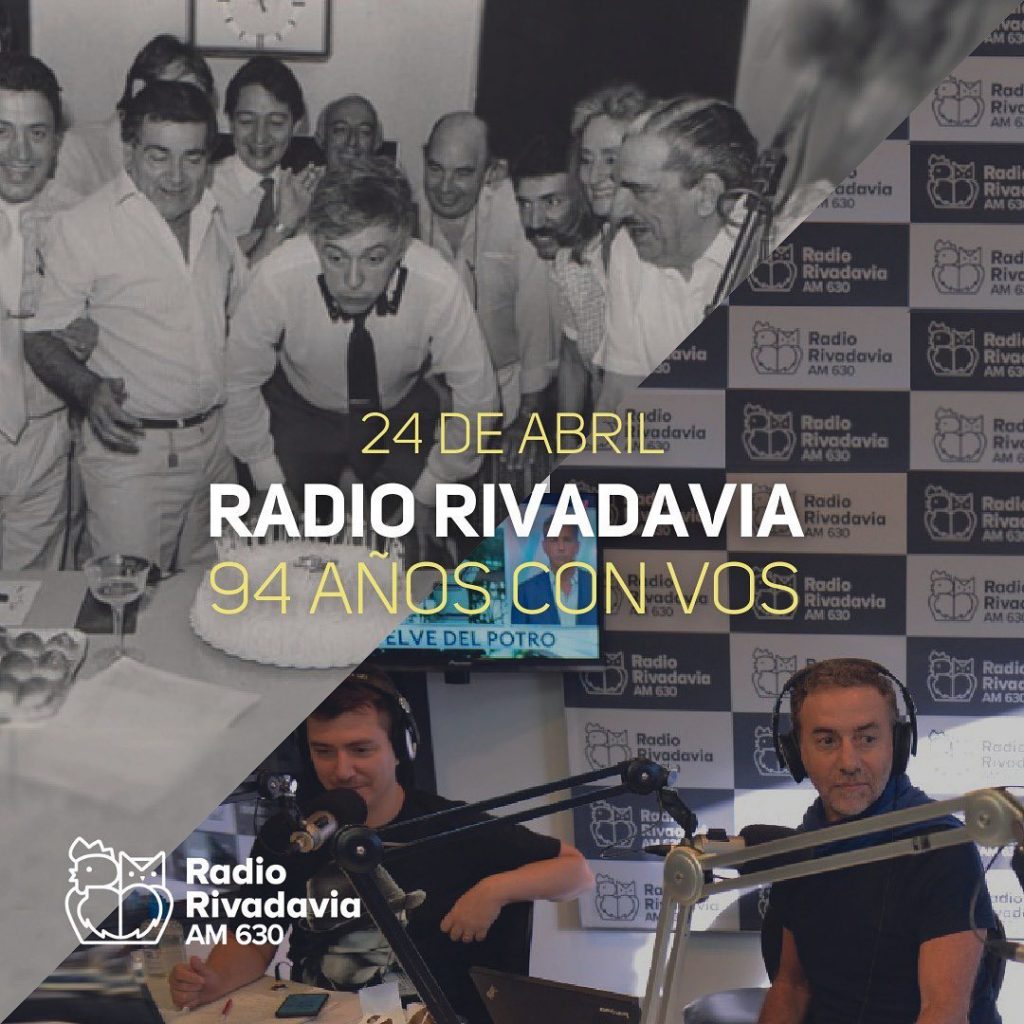 La mítica emisora Radio Rivadavia celebra hoy sus 94 años | Radio El ...